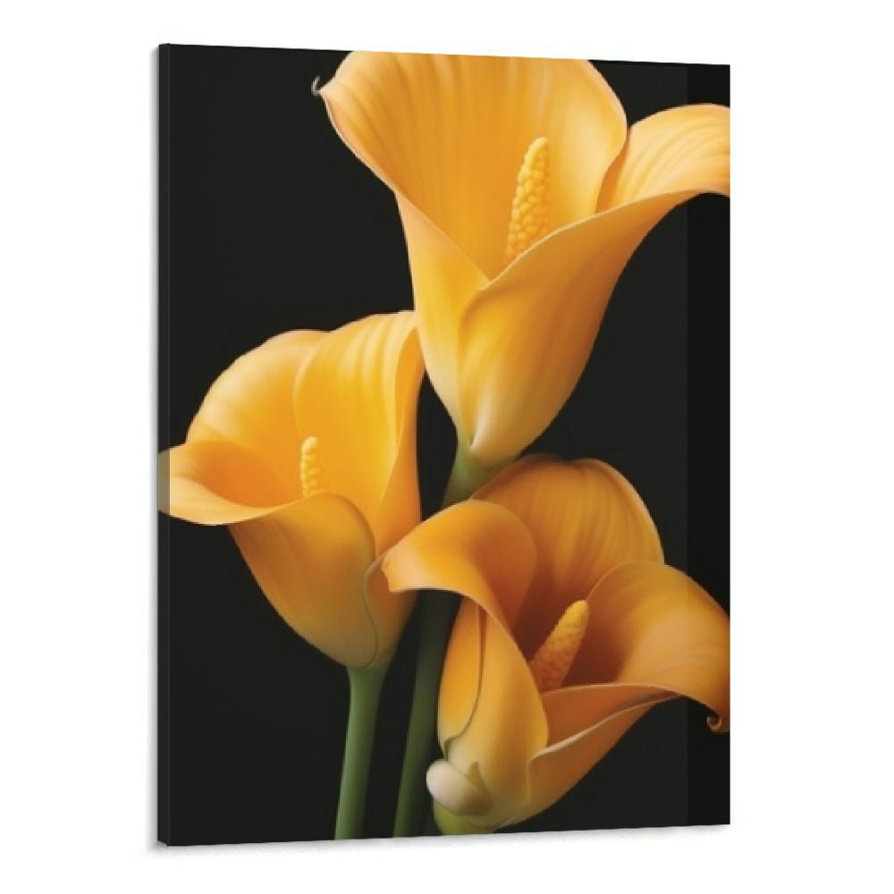 Creowell Calla Lily Plant Flowers Canvas Poster Bedroom Decor Sports ...