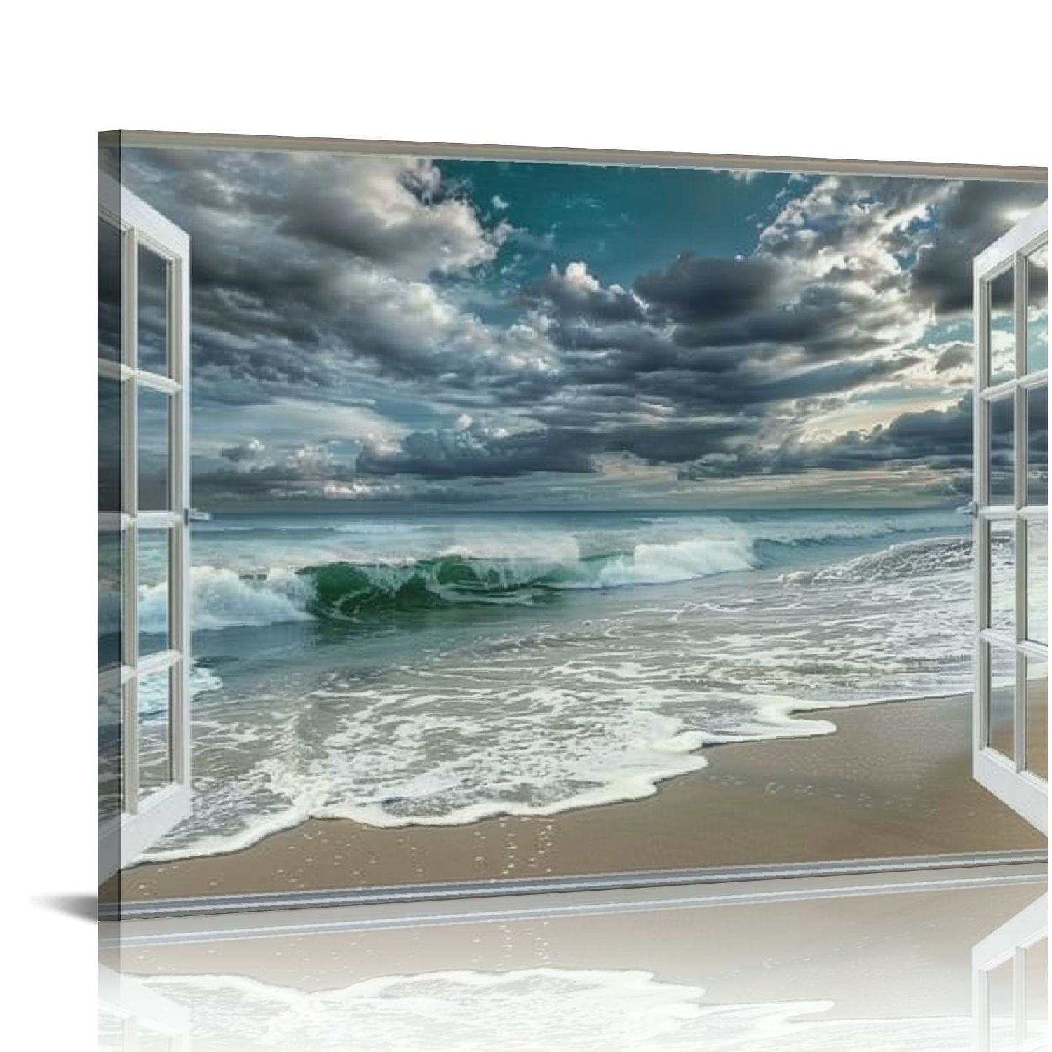 Creowell Canvas Nature Wall Art Home Paintings & Prints Artwork Cloudy ...