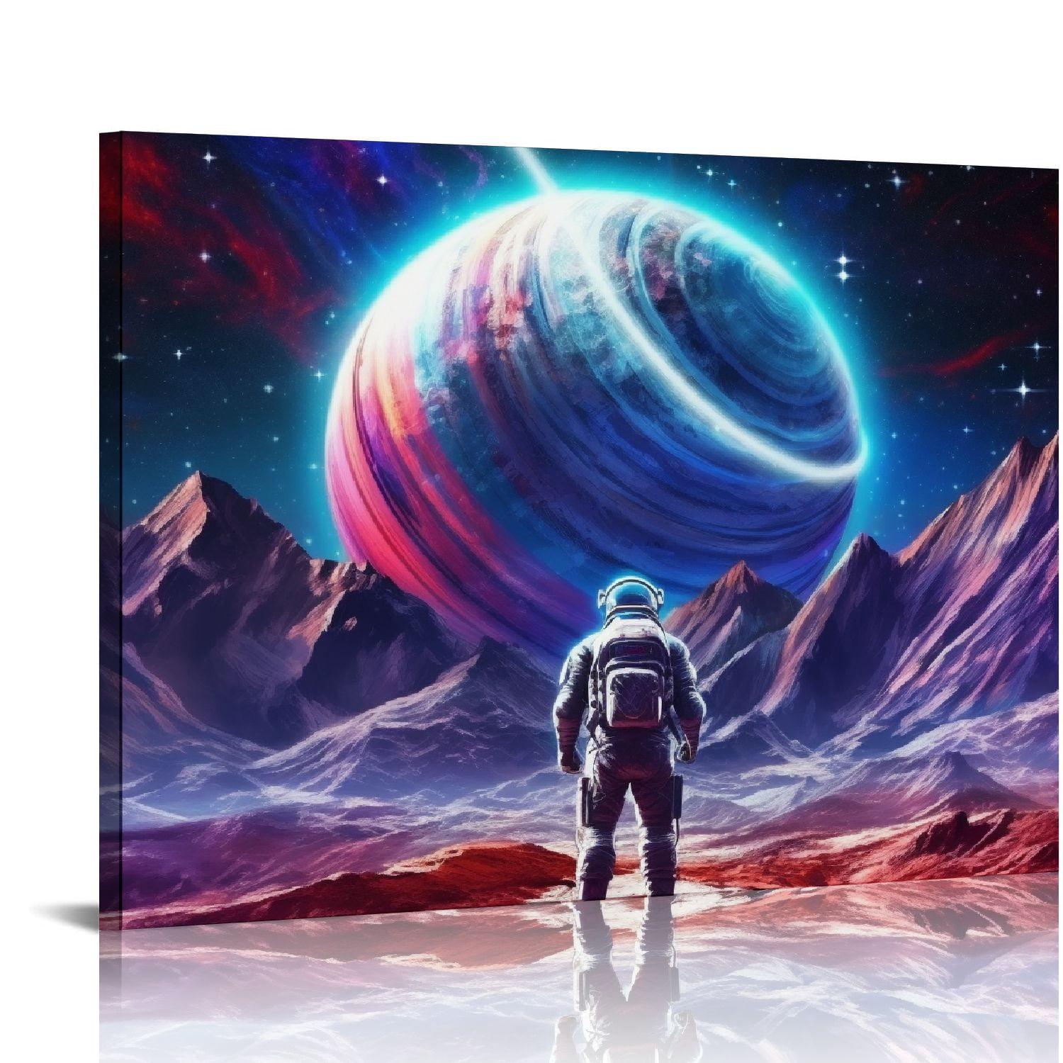 Creowell Canvas Wall Art,Outer Space Wall Art stars print poster Glaxy ...