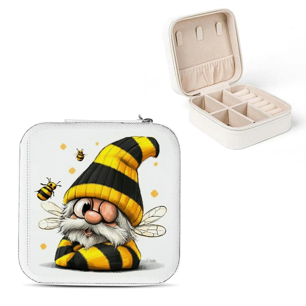 Creowell Cartoon Bee Jewelry Storage Box Organizer for Necklace, Ring ...
