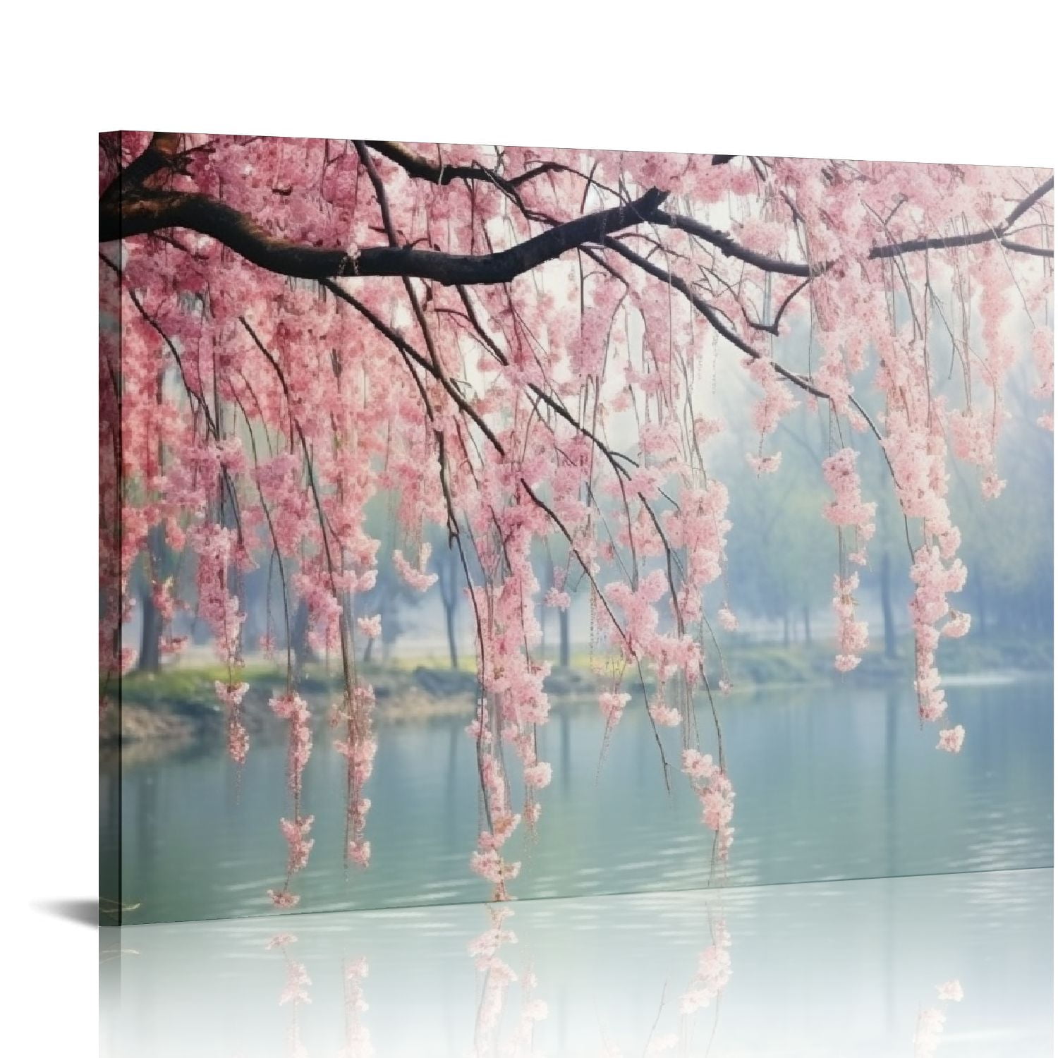 Creowell Cherry Blossom Festival Art Japanese Pink Cherry Blossom ...
