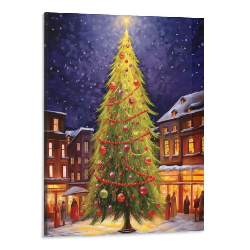 Creowell Christmas Canvas Prints for Home Decor and Wall Decor ...