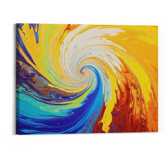 Creowell Colorful Abstract Canvas Wall Art for Living Room Office Decor ...