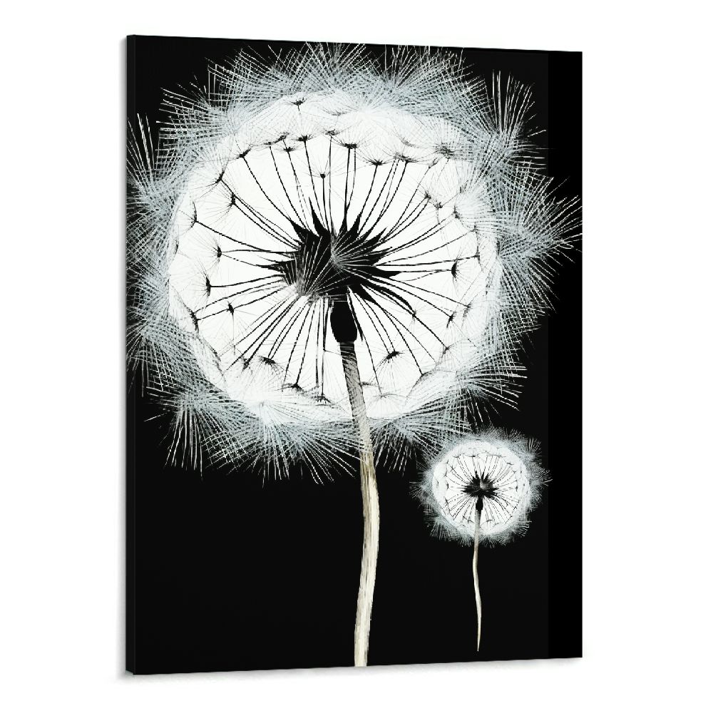 Creowell Dandelion Wall Art Dandelion Painting Farmhouse Flower Wall ...