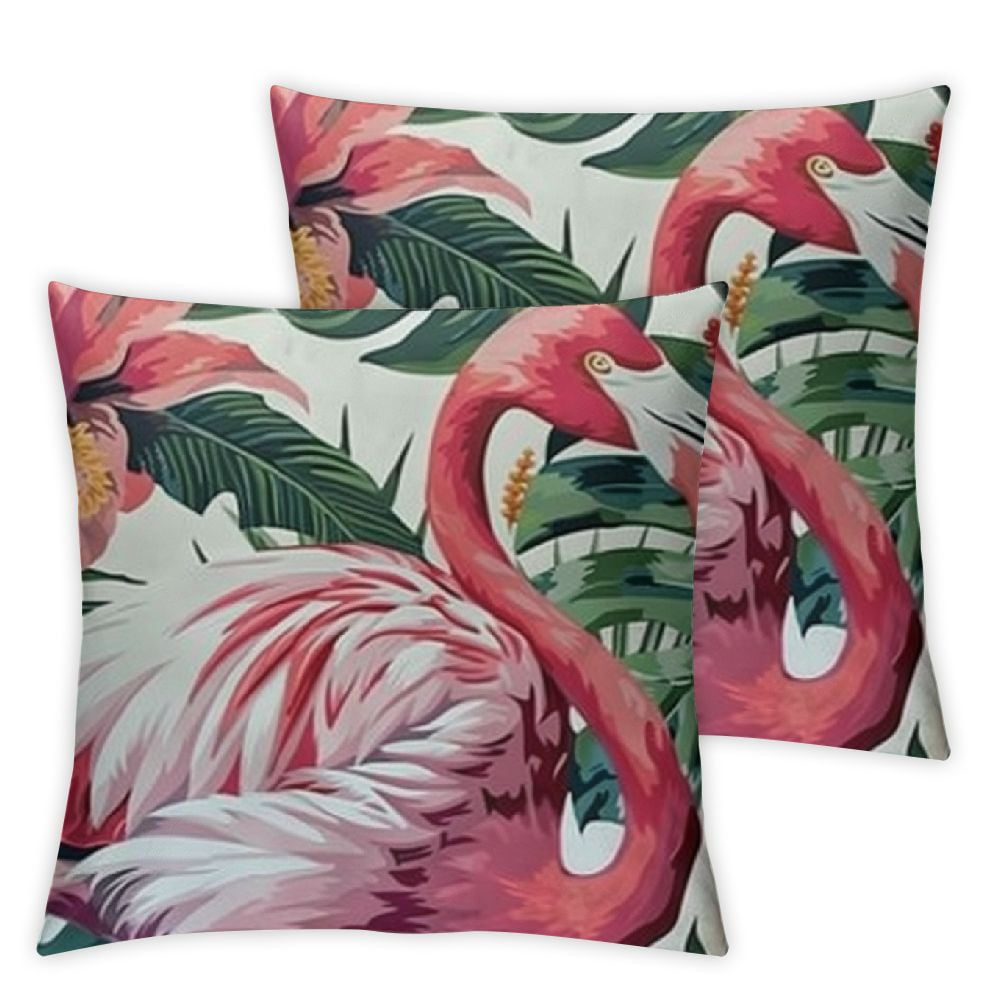 Creowell Decorative Throw Pillow Covers Cushion Case Red Leaves ...