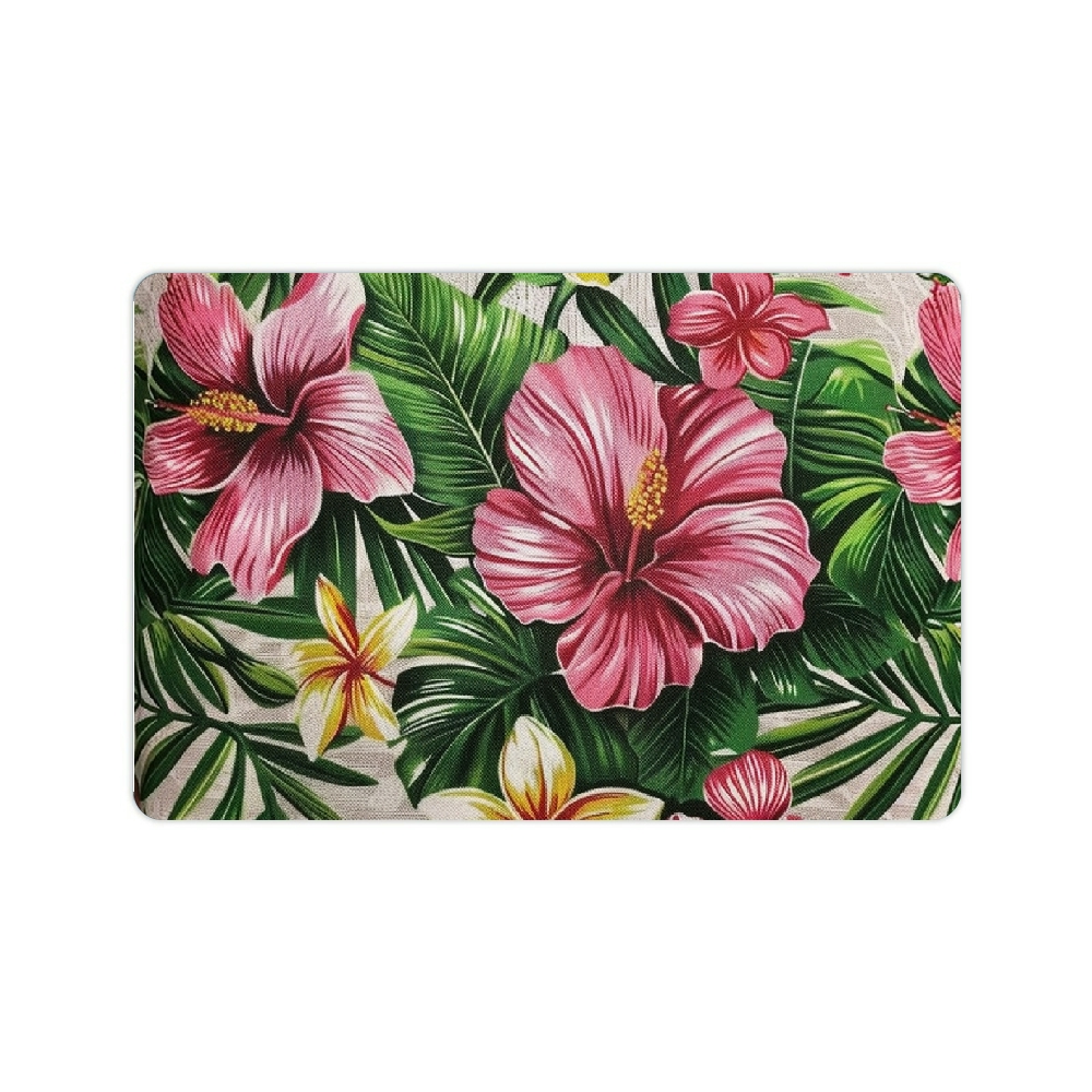 Creowell Diatom Mud Bath Mat Flowers Palm Leaves Maximalism Home ...