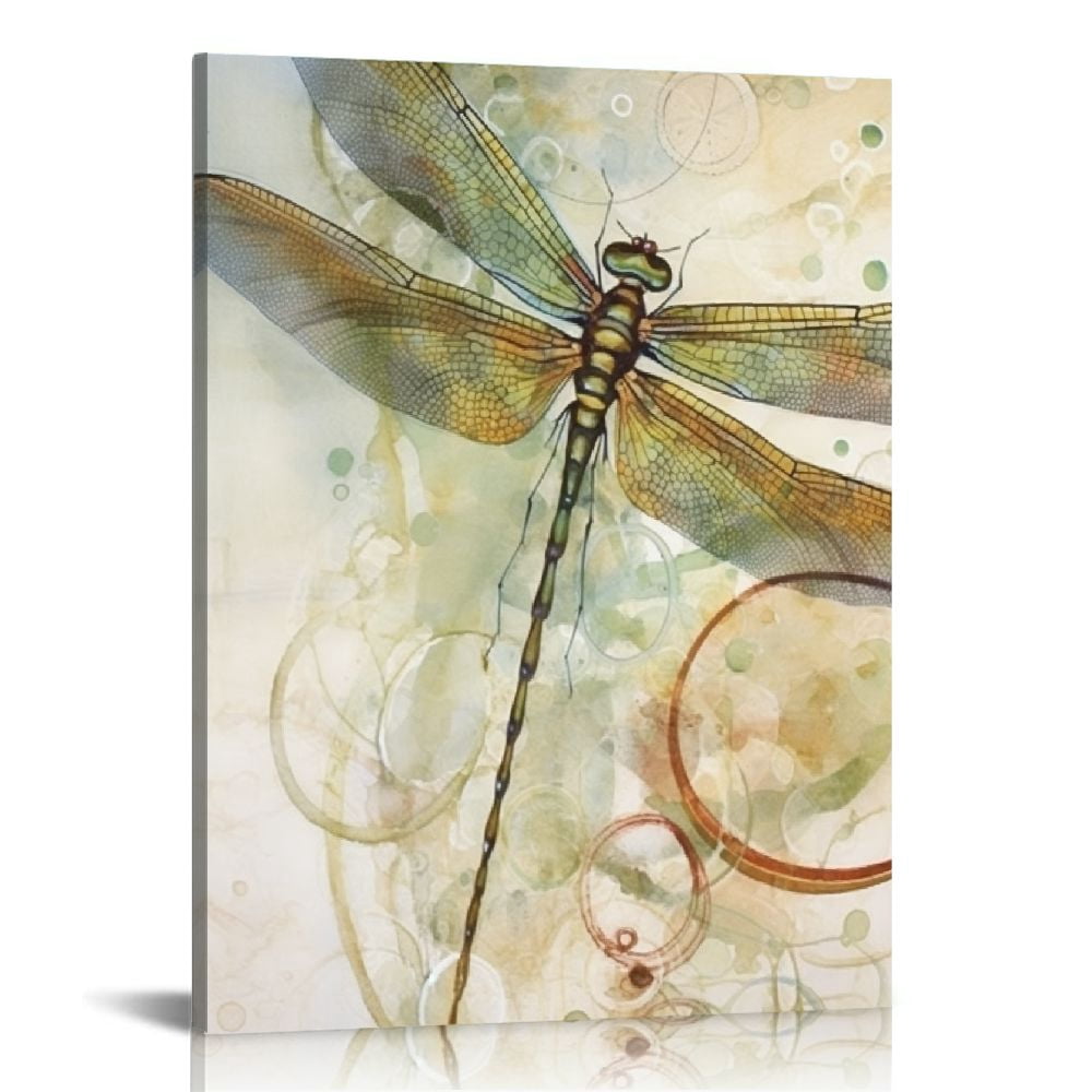 Creowell Dragonfly Canvas Poster Dragonfly Wall Decor Posters for ...