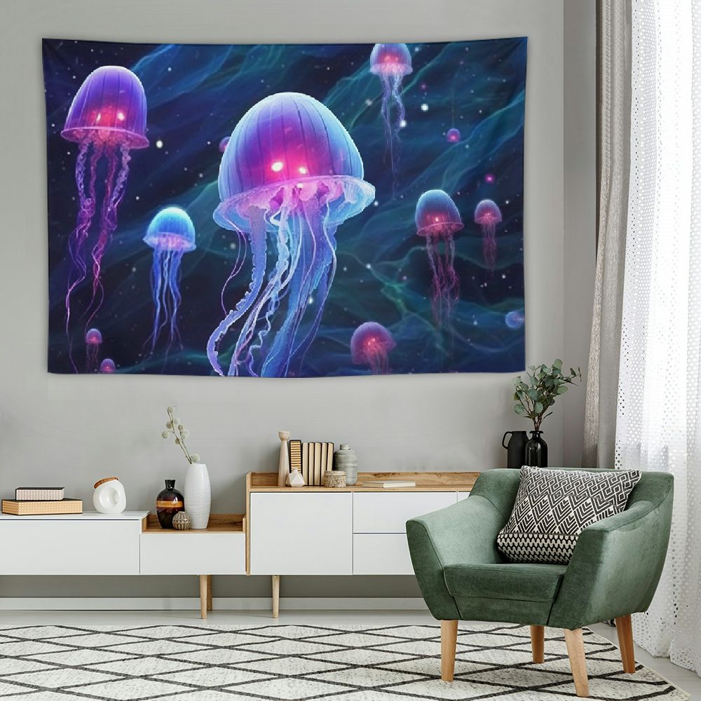 Creowell Fantasy Marine Life Tapestry Ocean Animal Tapestry Colorful ...