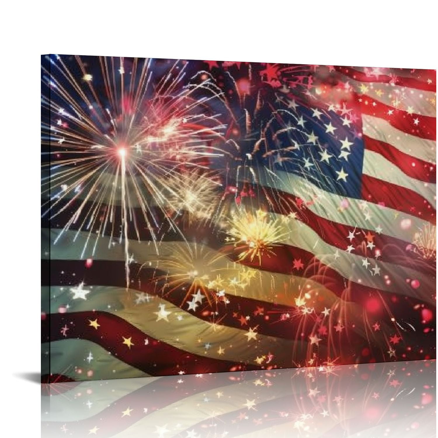 Creowell Firework 4Th of July Independence Day -Frame Canvas Prints ...