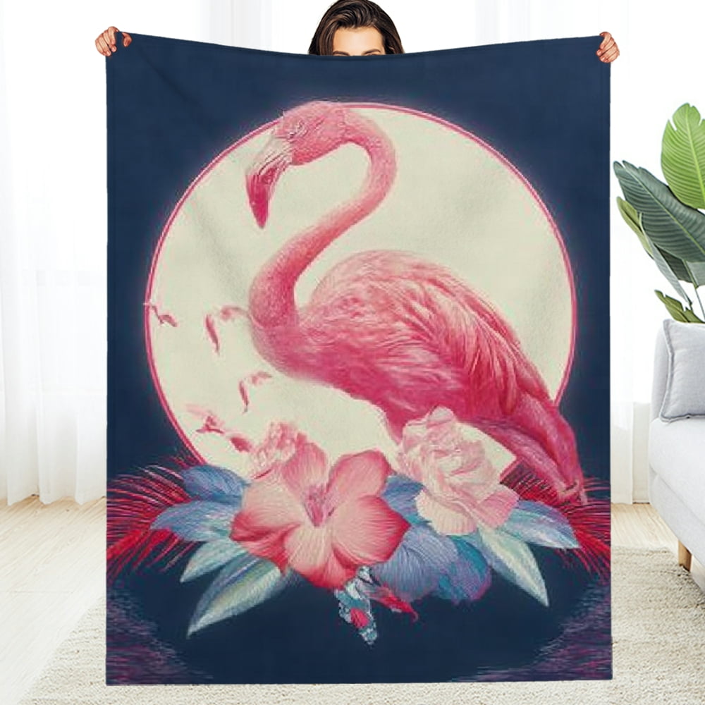 Creowell Flamingo Album Cover Kitsch Cozy Decorative Blanket 60*80in ...