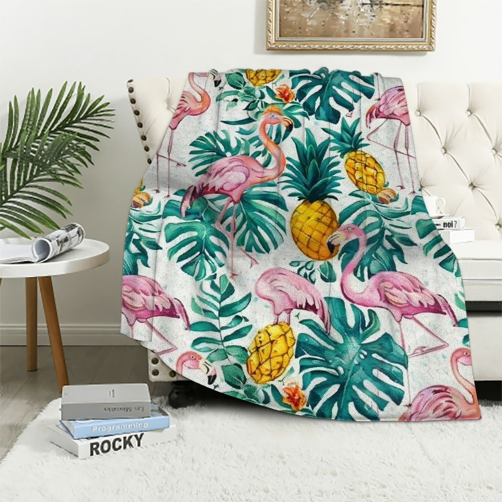Creowell Flamingo Blanket for Girls,Kids Flamingo Throw Blanket for ...
