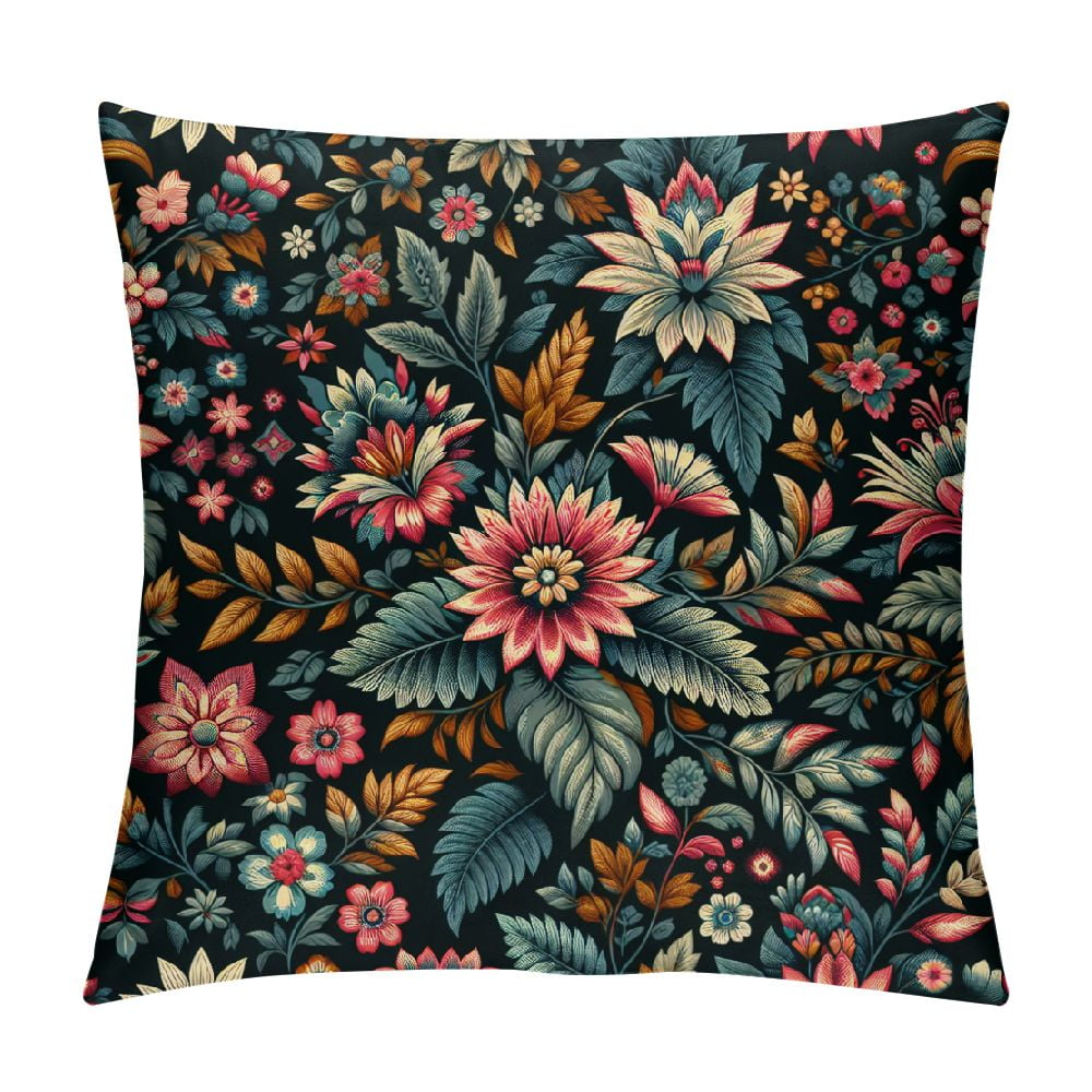 Creowell Floral Pillow Covers,Spring Summer Throw Pillows Covers ...