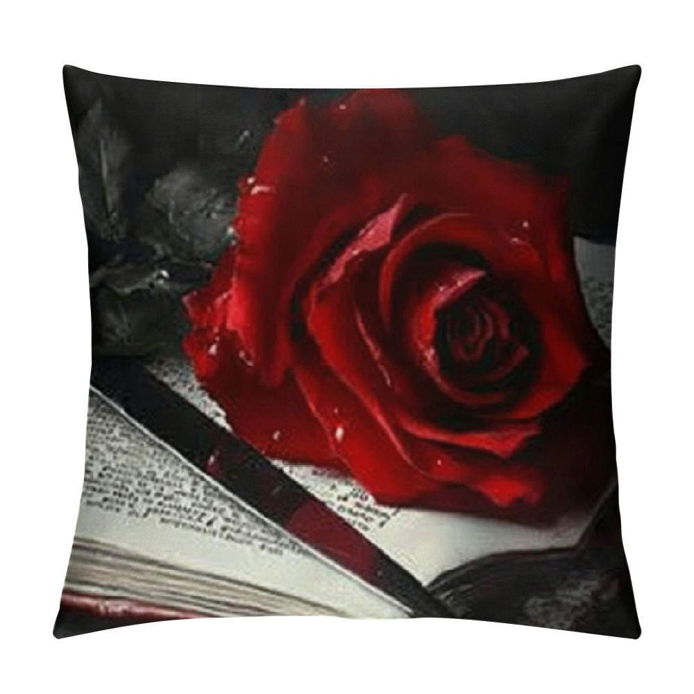 Creowell Flower Red Rose Red and Gray Home Love Best Gift for Friend ...