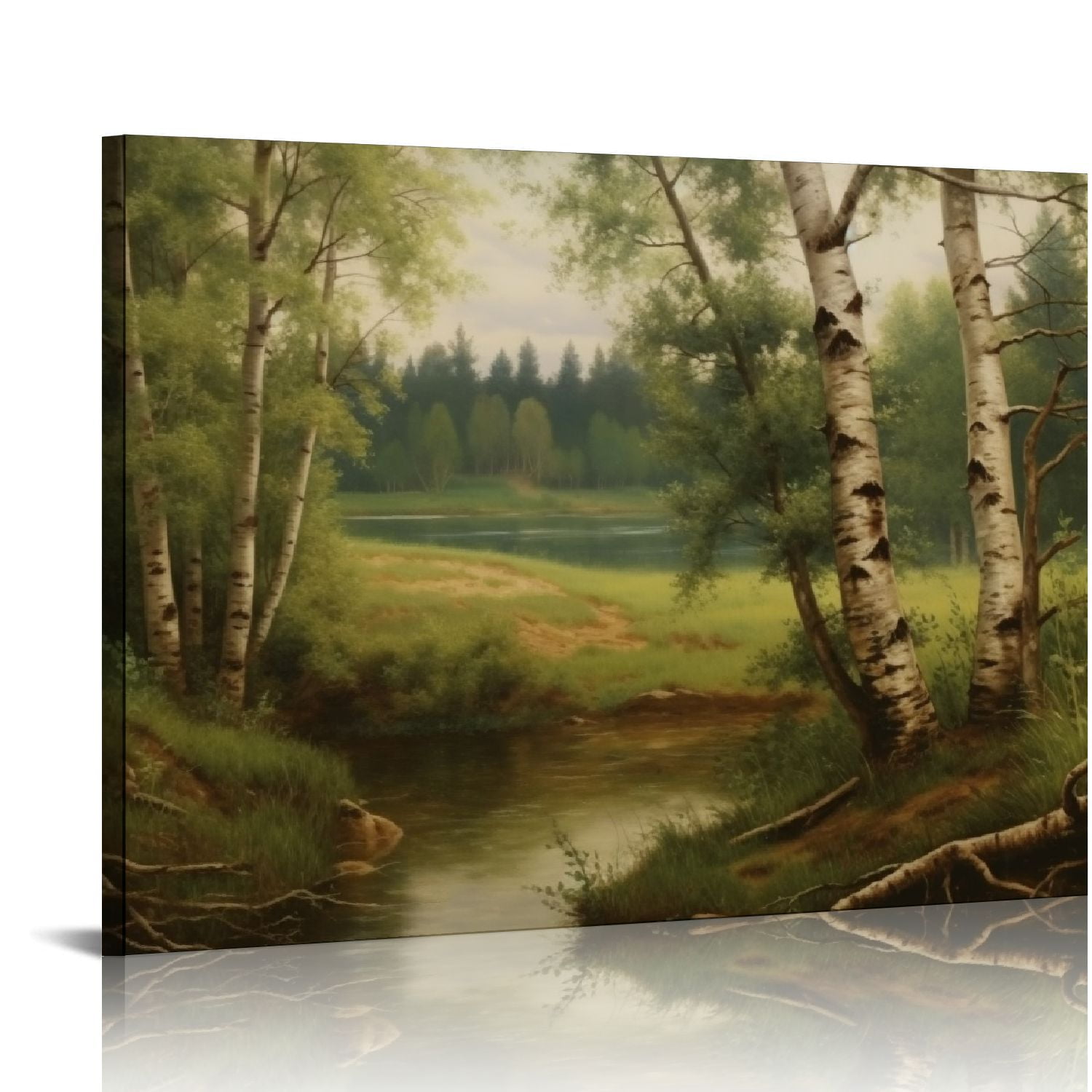 Creowell French Country Wall Decor Canvas Print Wall Art Countryside ...