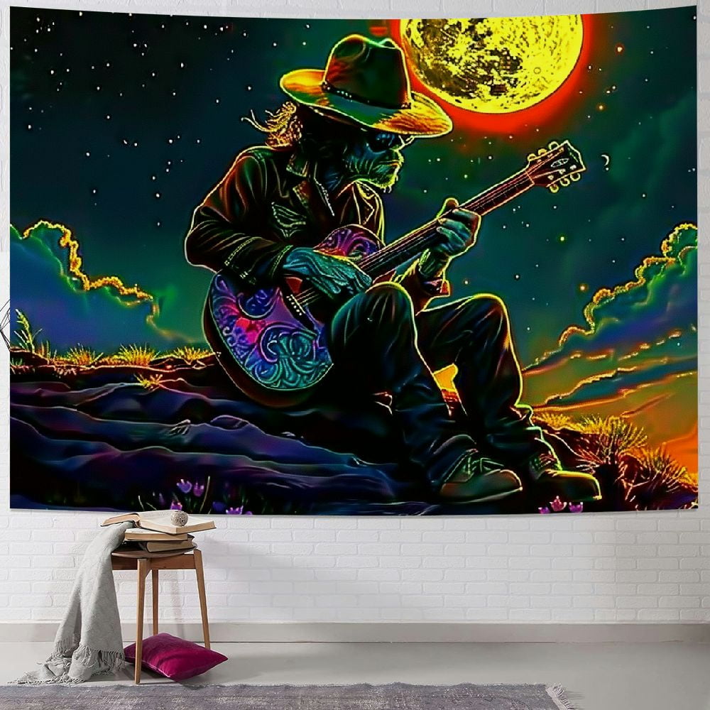 Creowell Funny Space Frog Mushroom Tapestry for Men Guys Bedroom, Cool ...