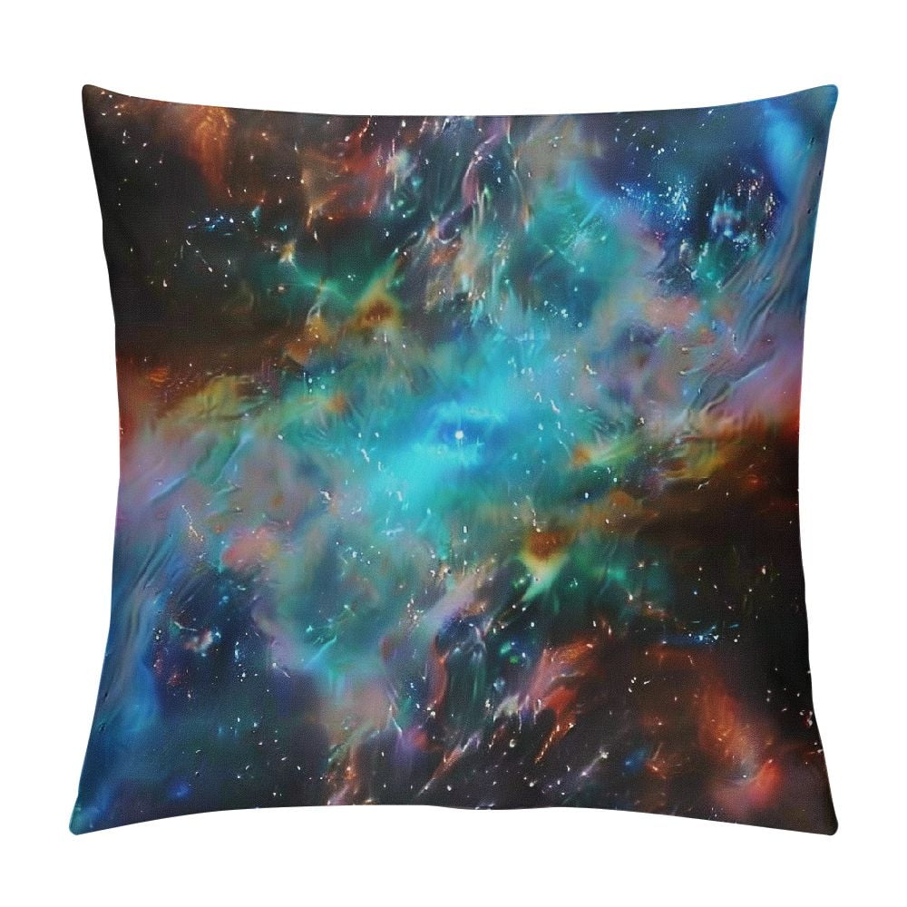 Creowell Galaxy Space Decorative Throw Pillow Covers Cushion Covers ...