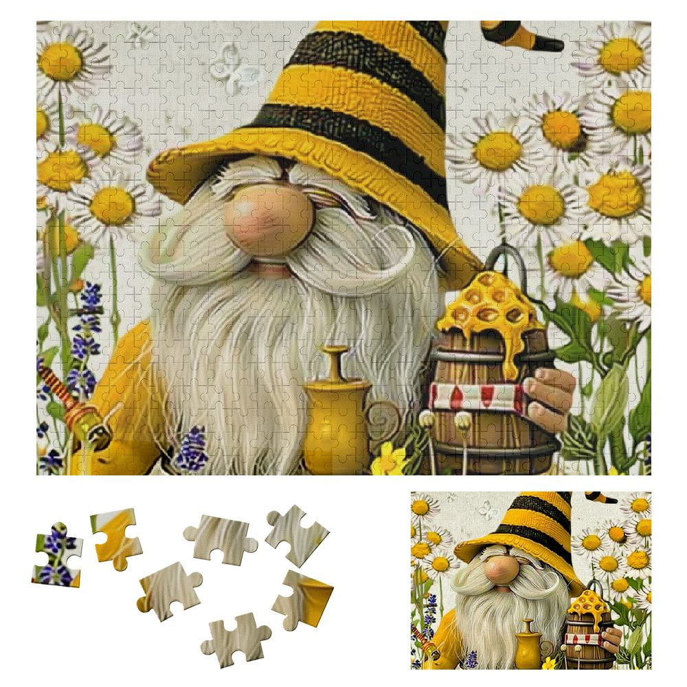 Creowell Gnome Honey House Wooden Jigsaw Puzzle for Adults Intellectual ...