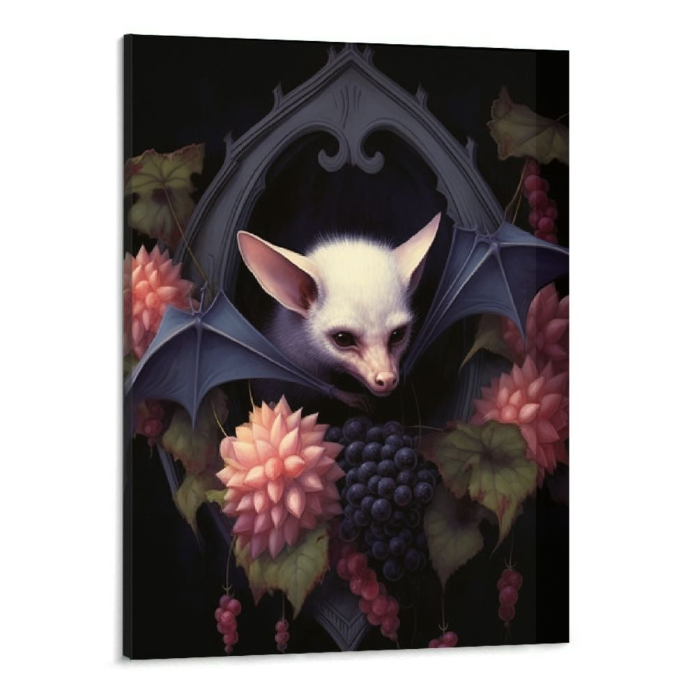 Creowell Gothic Bat Wall Art Moody Gothic Animal Wall Art Dark Academia ...