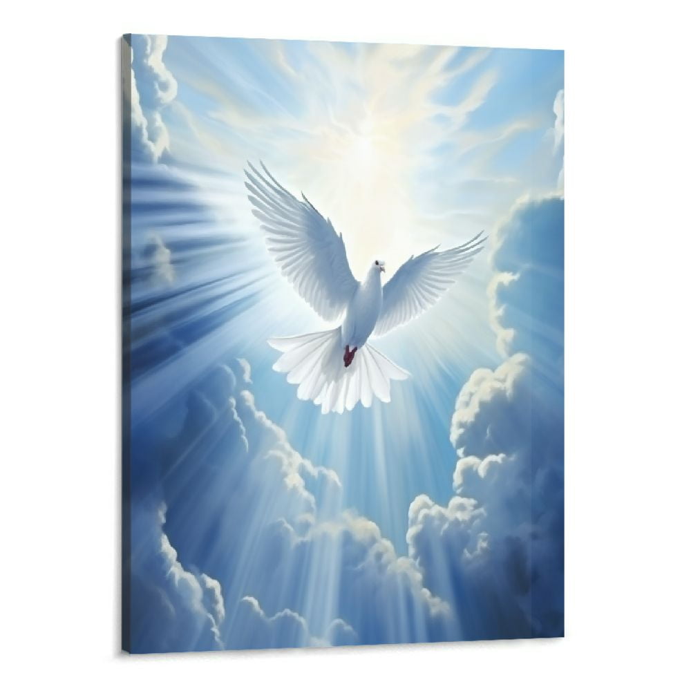 Creowell Holy Spirit Dove Poster Canvas Wall Art Printing Picture ...