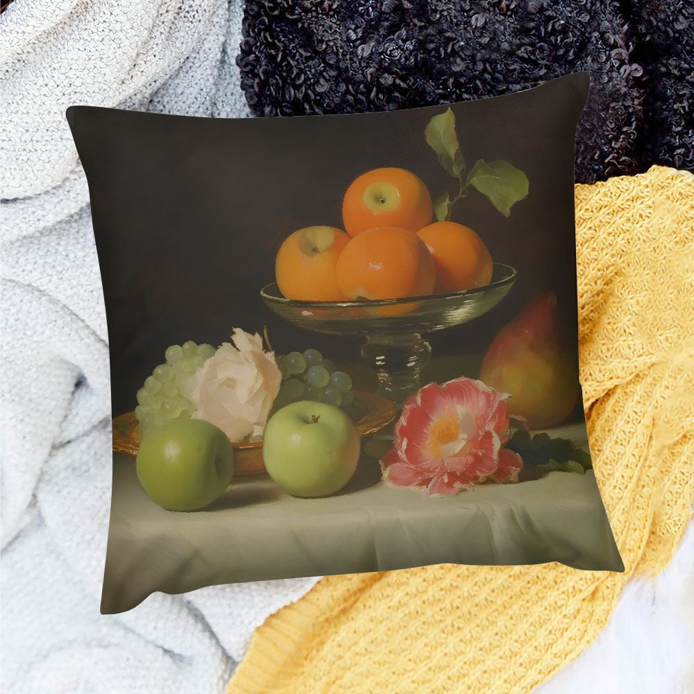 Creowell Home Decor Throw Pillows Cover Fruits Vegetables Indoor ...