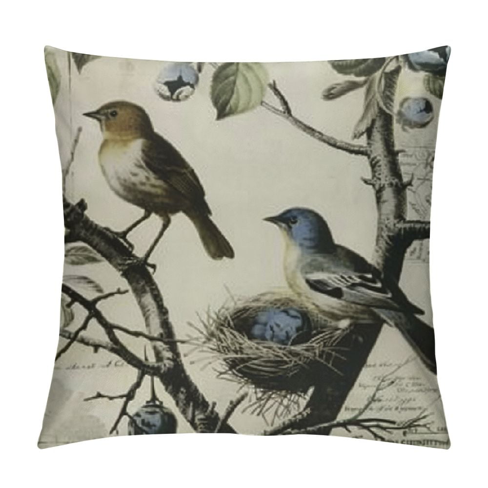 Creowell Hopyeer Rustic Vintage Animals Throw Pillow Covers Decorative ...