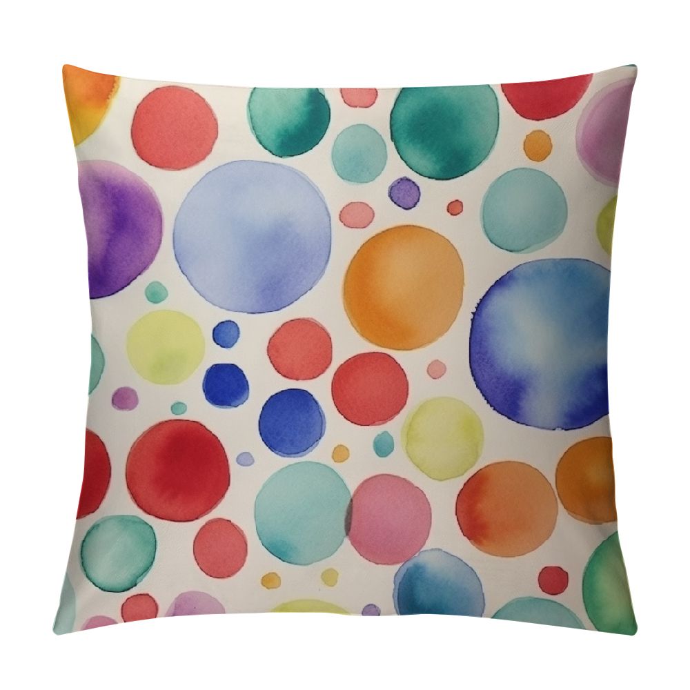 Creowell Kids Colorful Pillow Covers Polka Dot Cute Kid Throw Pillows ...