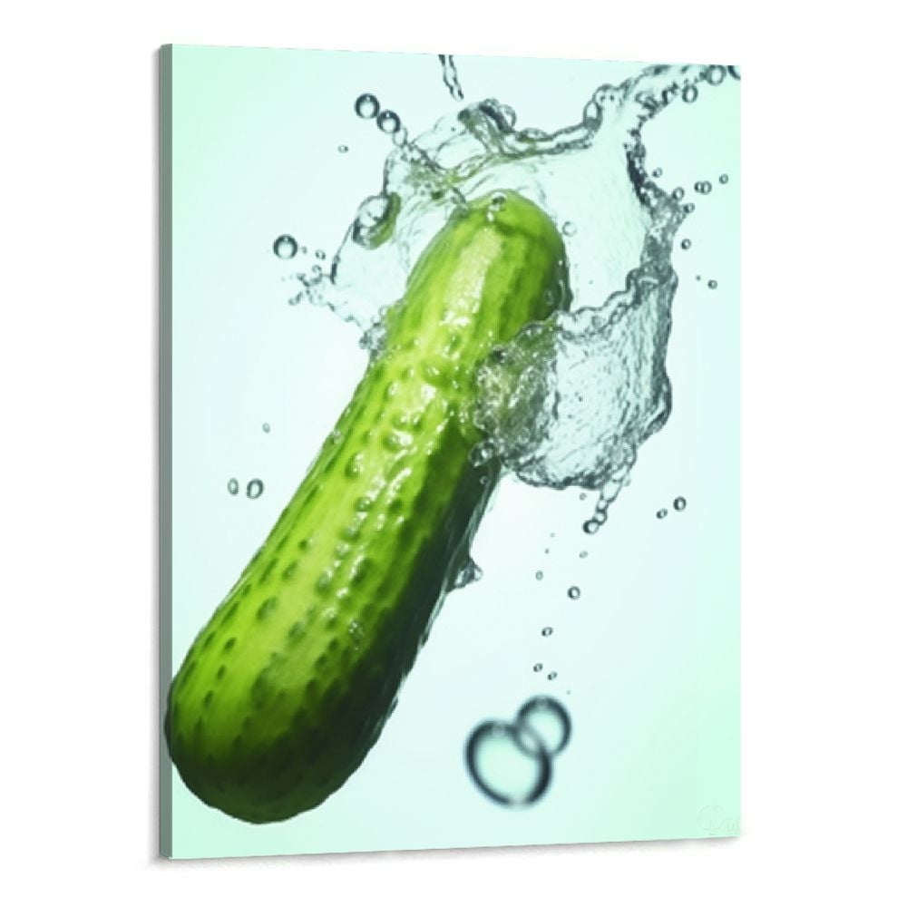 Creowell Kitchen Wall Decor - Fresh Vegetables Canvas Wall Art Cucumber ...