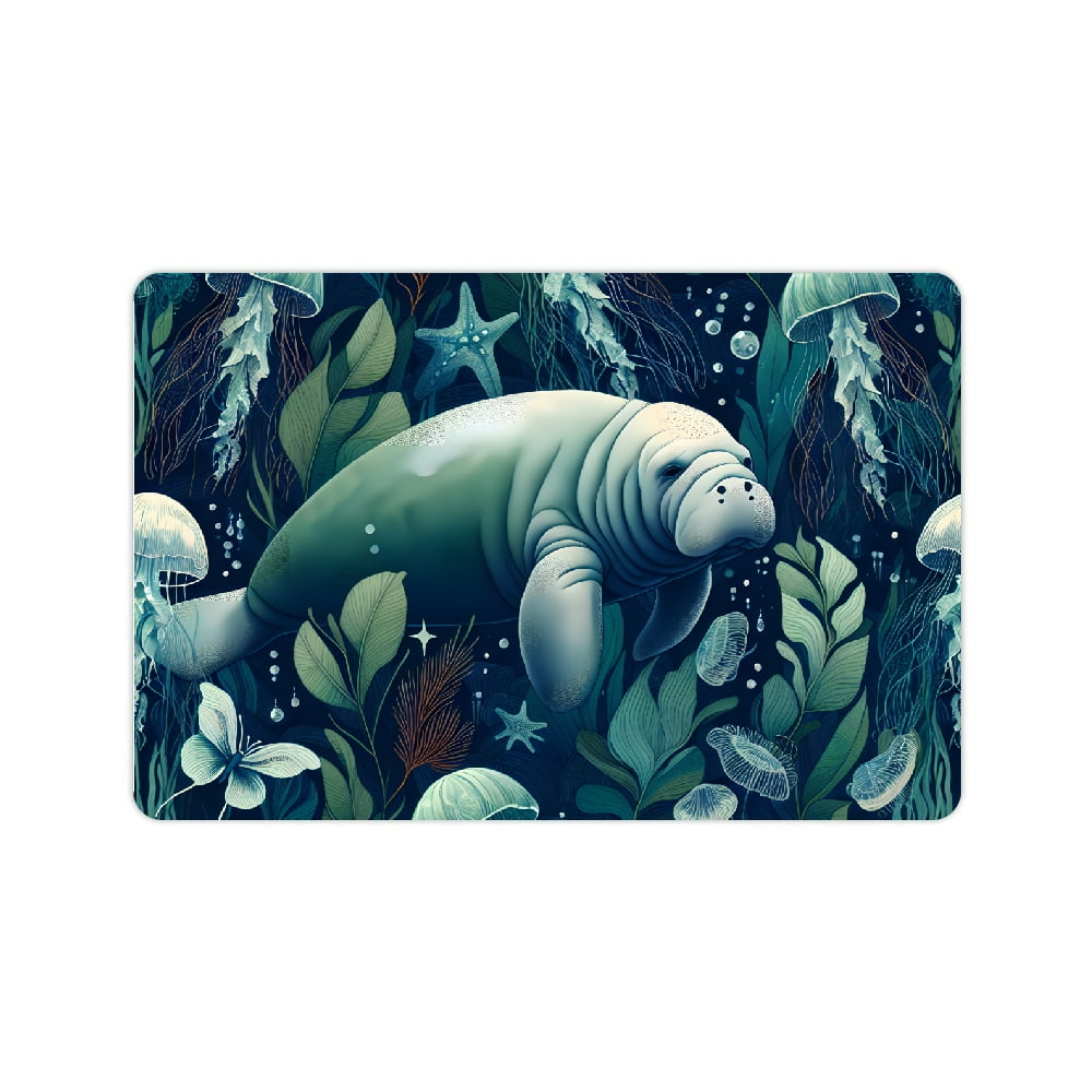 Creowell Manatees Jellyfish Aquatic Plants Diatom Mud Mats Non-Slip ...