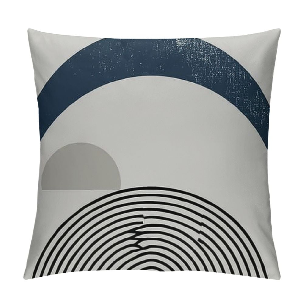 Creowell Navy Blue Boho Pillow Cover, Boho Pillow Cases, Mid Century ...