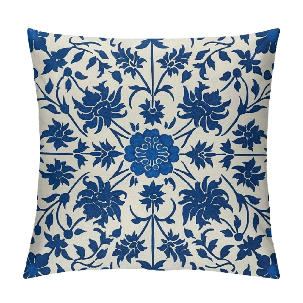 Creowell Navy Blue Boho Pillow Covers ,Vintage Bohemian Carpet Style ...