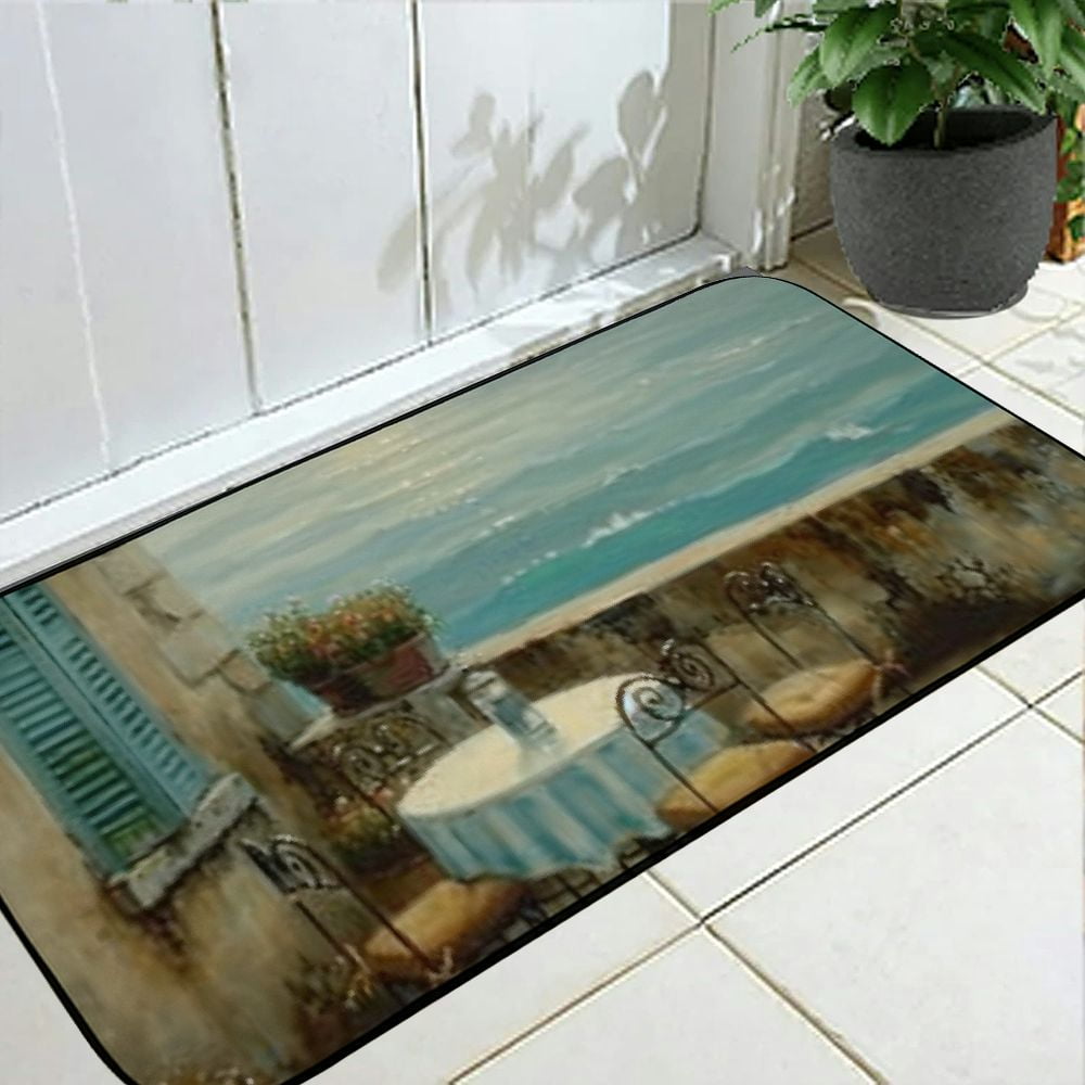 Creowell Ocean View Outdoor Doormat for Home Entrance Outside Entryway ...