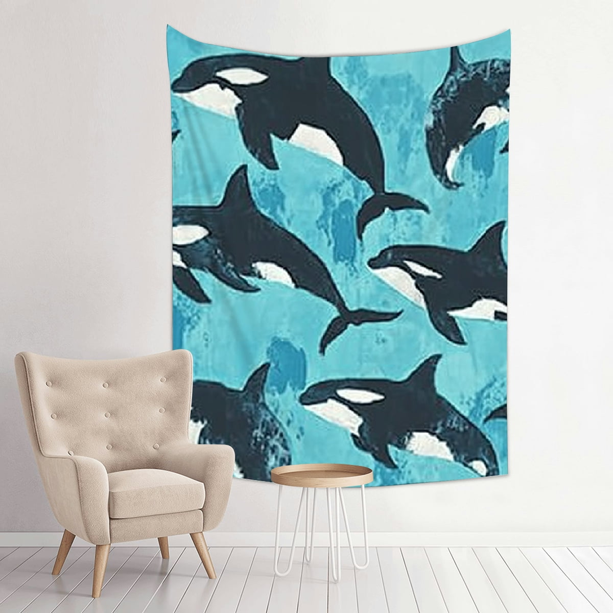 Creowell Orca Whales Tapestry Wall Hanging for Bedroom Living Room ...