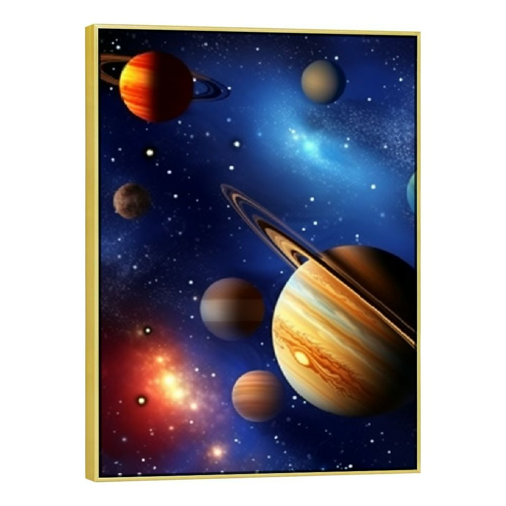 Creowell Outer Space Canvas Wall Art Planet Posters & Prints Artwork ...