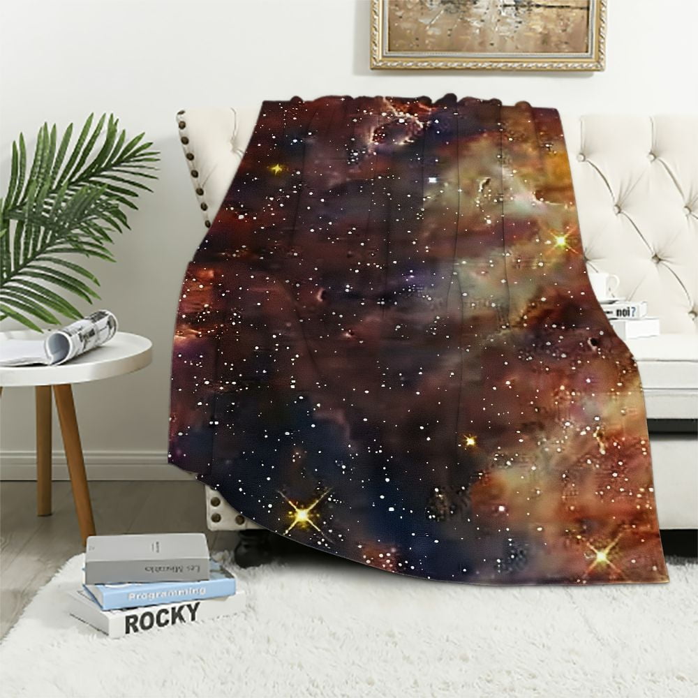 Creowell Outer Space Throw Blanket, Nebula Gas Cloud in Deep Outer ...