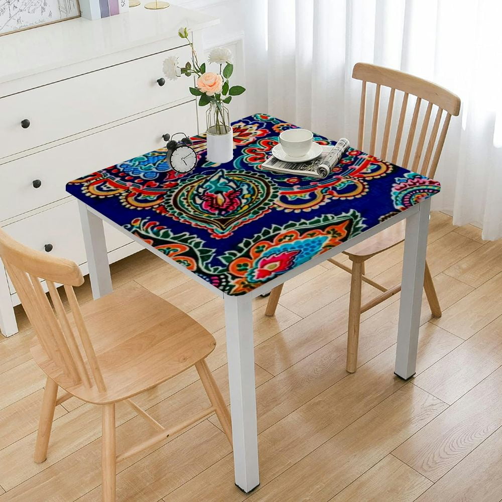 Creowell Paisley Floral Pattern Tablecloth Retro Ornament Boho Design ...