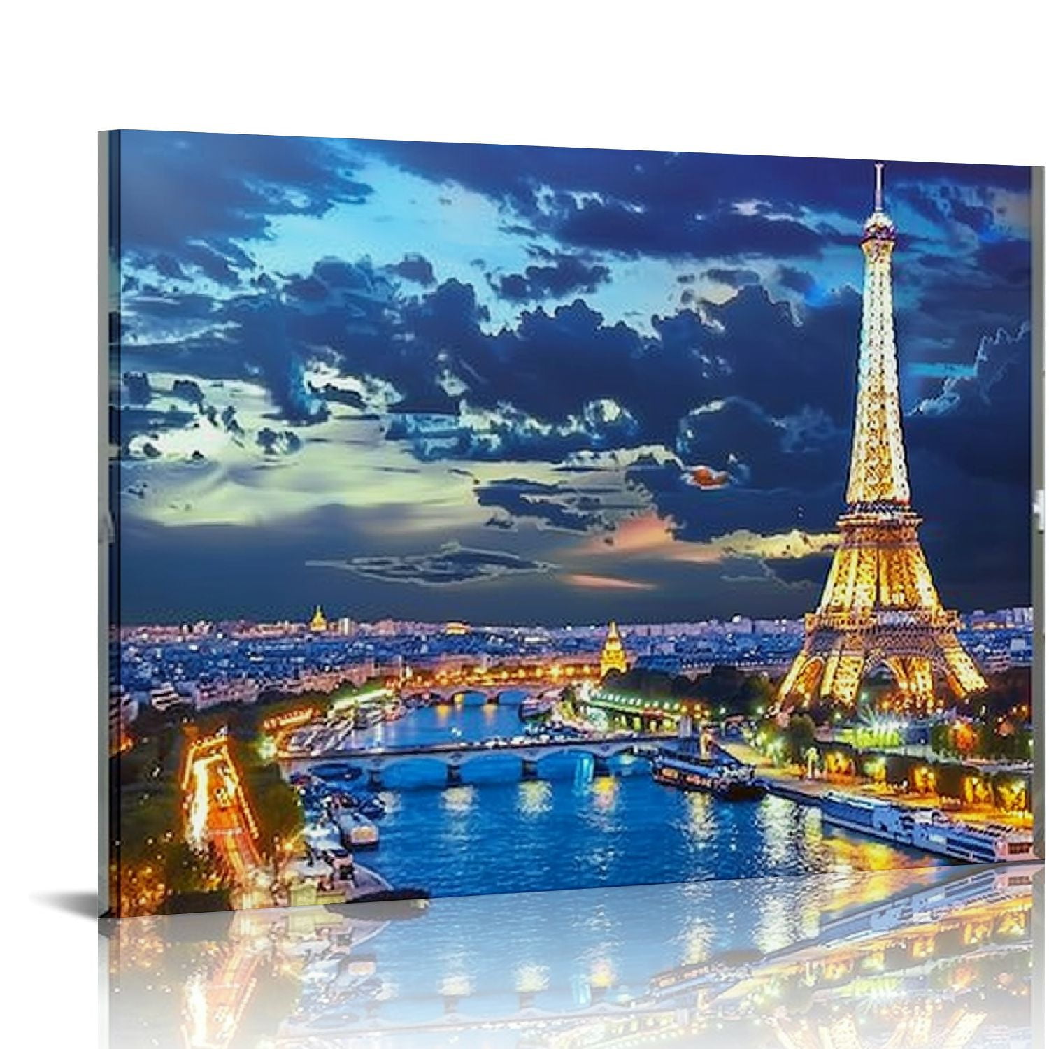 Creowell Paris Window View Decor Wall Sticker Eiffel Tower Wall Art ...