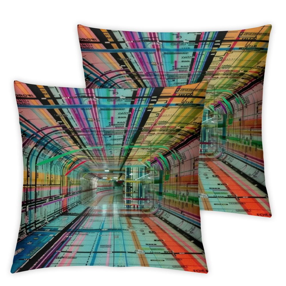 Creowell Pillow Covers New York Subway Map Throw Pillow Covers Cases ...