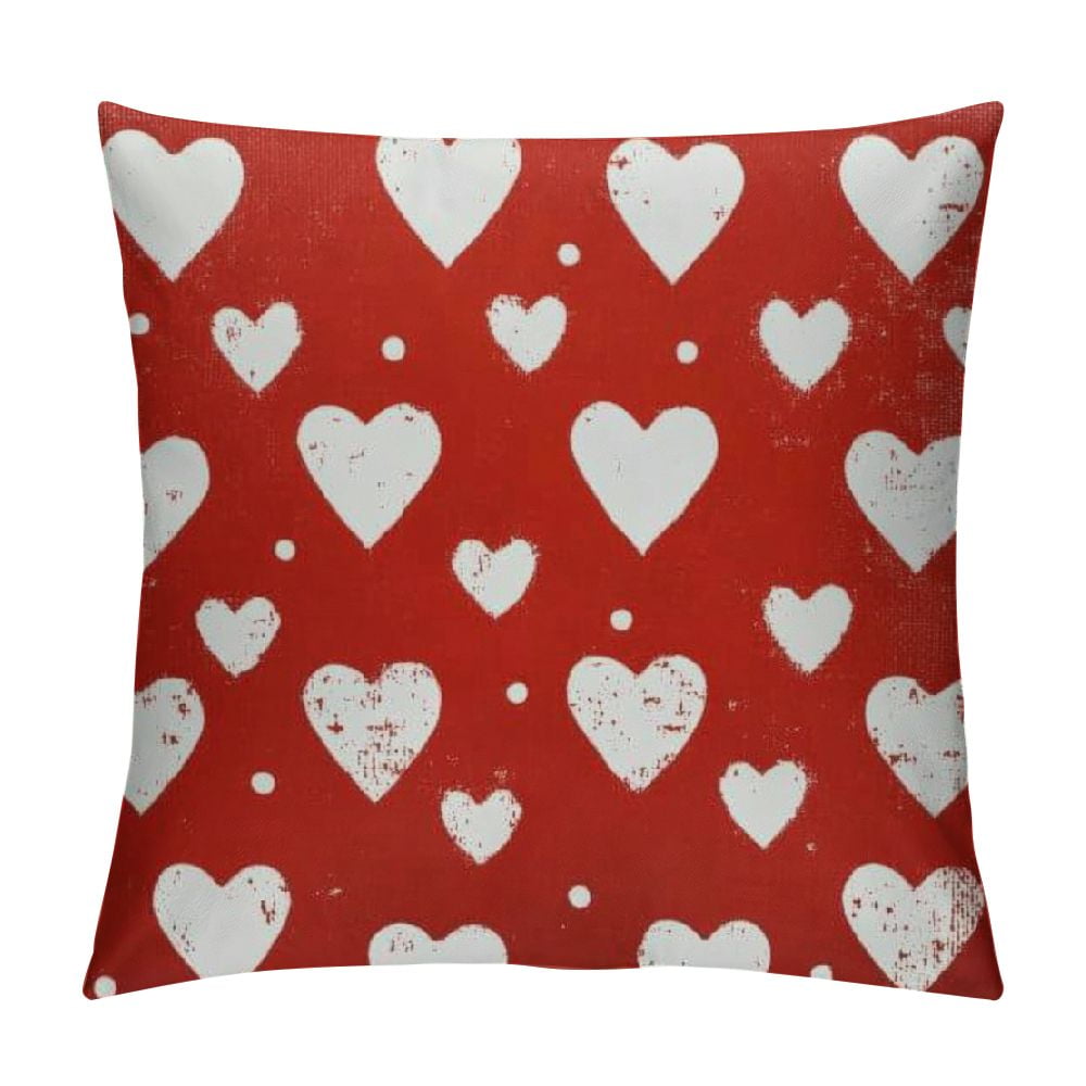 Creowell Pillowcase Hearts Home Furnishing Square Design High-Quality ...