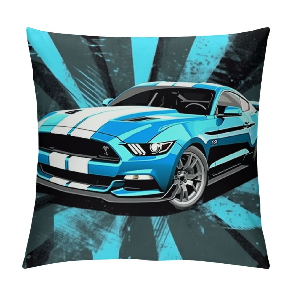 Creowell Racing Car Throw Pillow Cover,Speeding Game Extreme Sports ...
