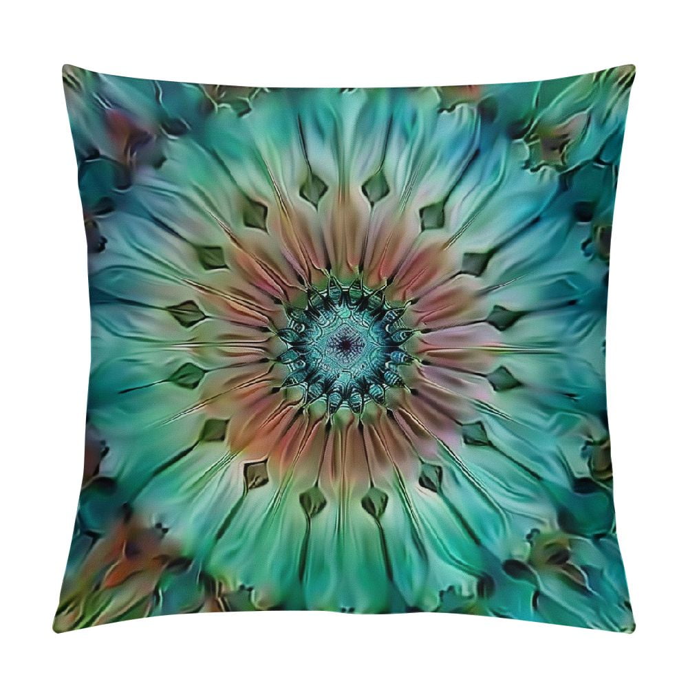 Creowell Retro Floral Mandala Compass Medallion Bohemian Pillow Covers ...