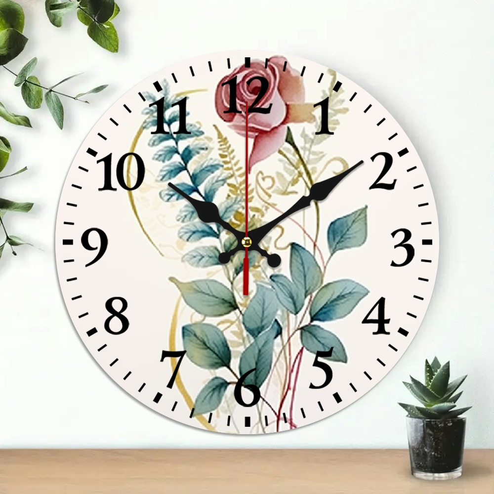 Creowell Rose Leaves Fern Wall Decor for Living Room and Kitchen ...
