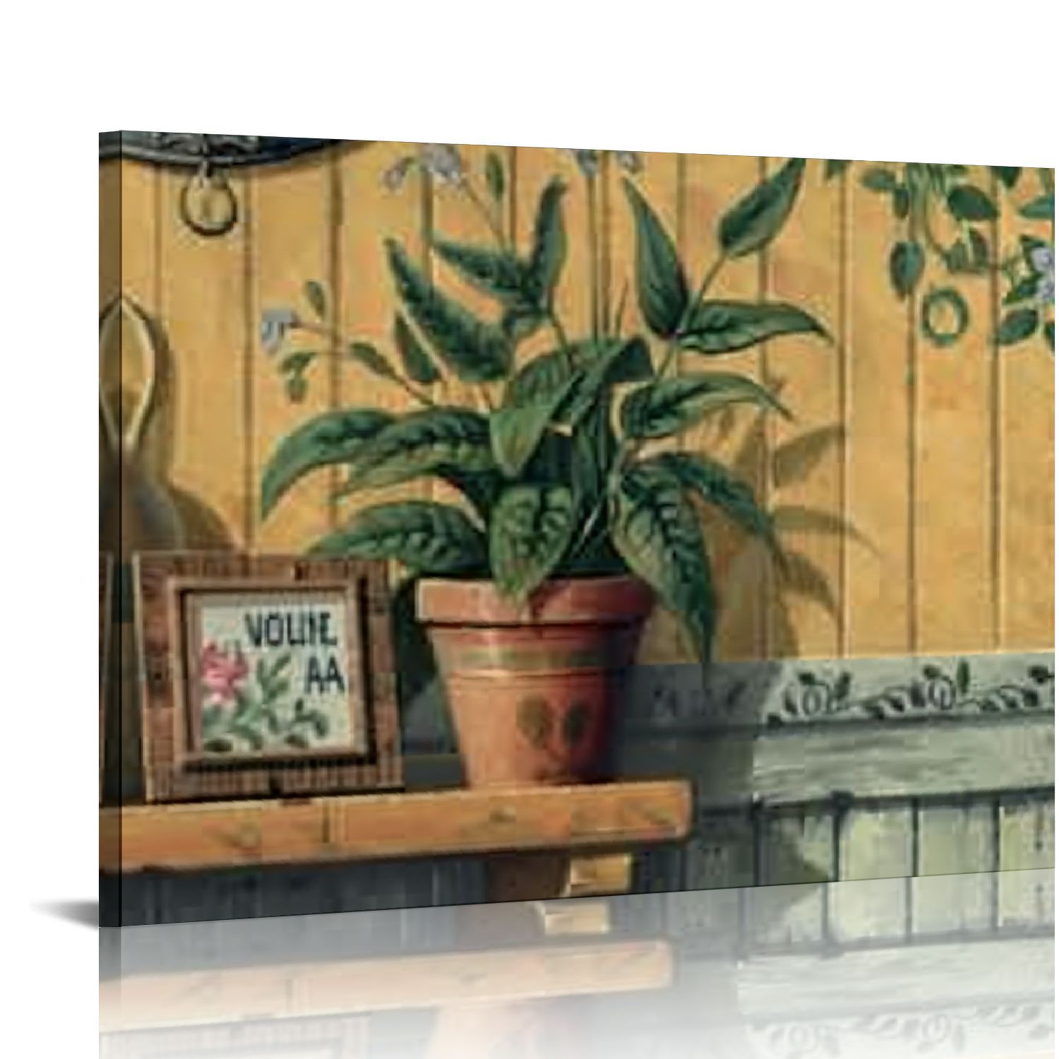 Creowell Rustic Kitchen Wall Art Kitchen Signs Wall Decor Farmhouse ...