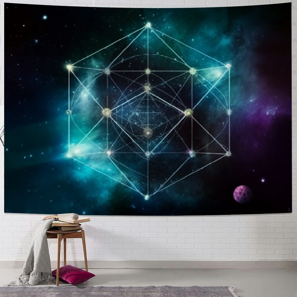 Creowell Sacred Geometry Tapestry, Metatrons Cube Sacred Geometry ...