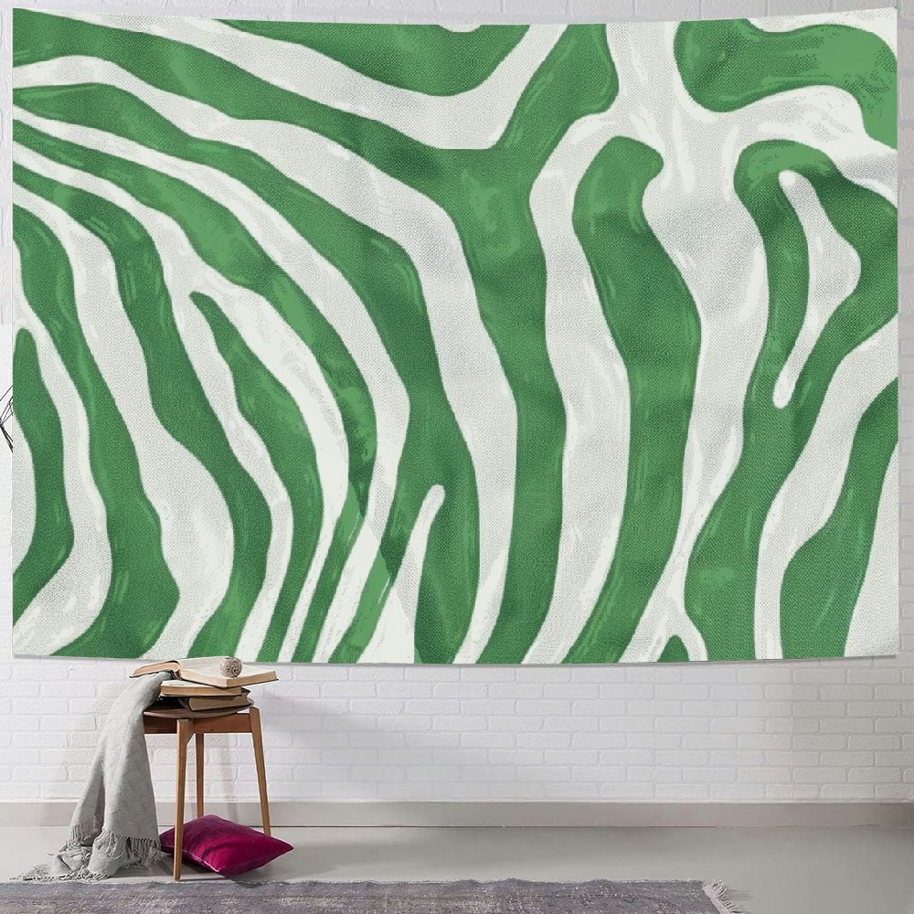 Creowell Sage Green Tapestry Aesthetic Vintage Swirl Tapestry Wall ...