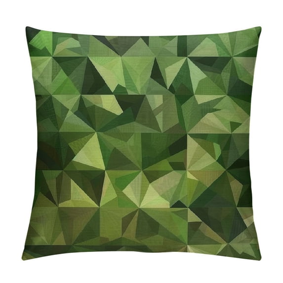 Creowell Sage Throw Pillow Cushion Cover, Abstract Camouflage Pattern ...