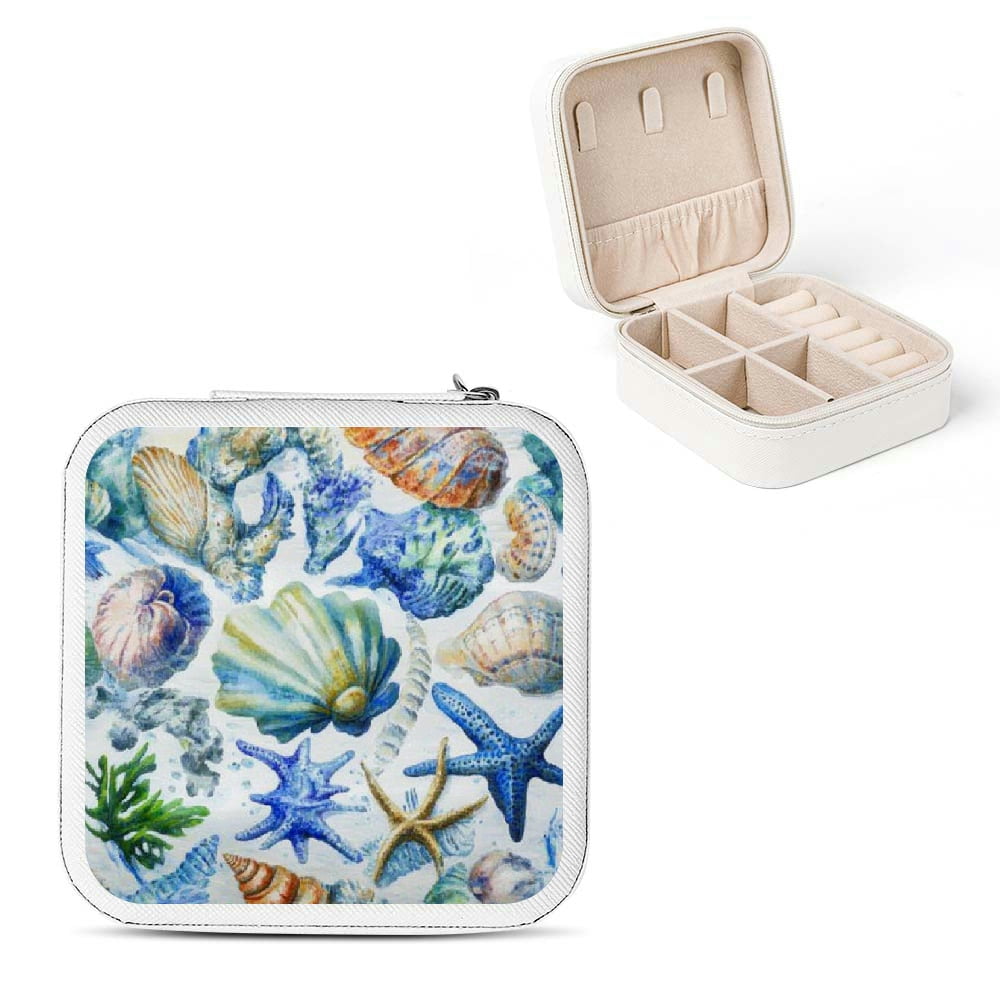 Creowell Sea Animals Shells Ocean Jewelry Box for Necklace, Ring ...