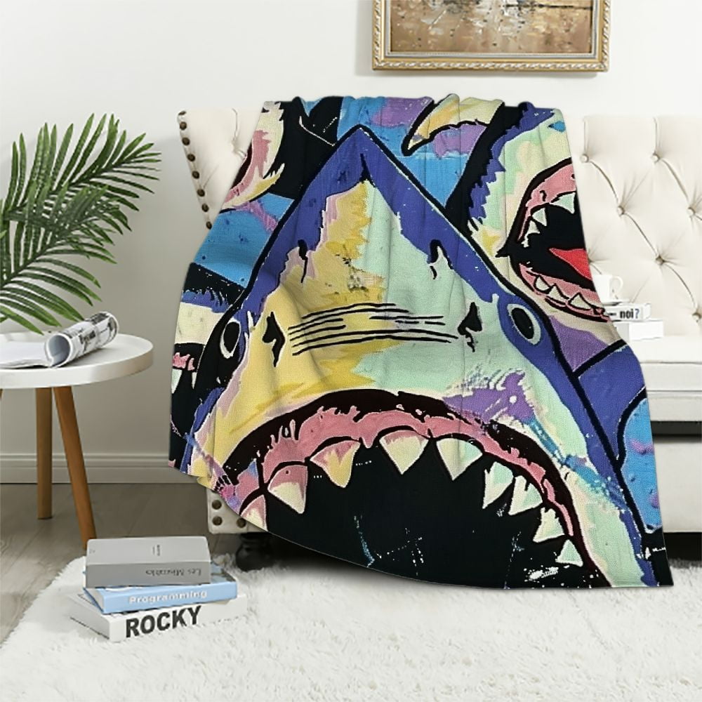 Creowell Shark Blanket Gifts Cute Throw Blanket for Girls & Boys ...