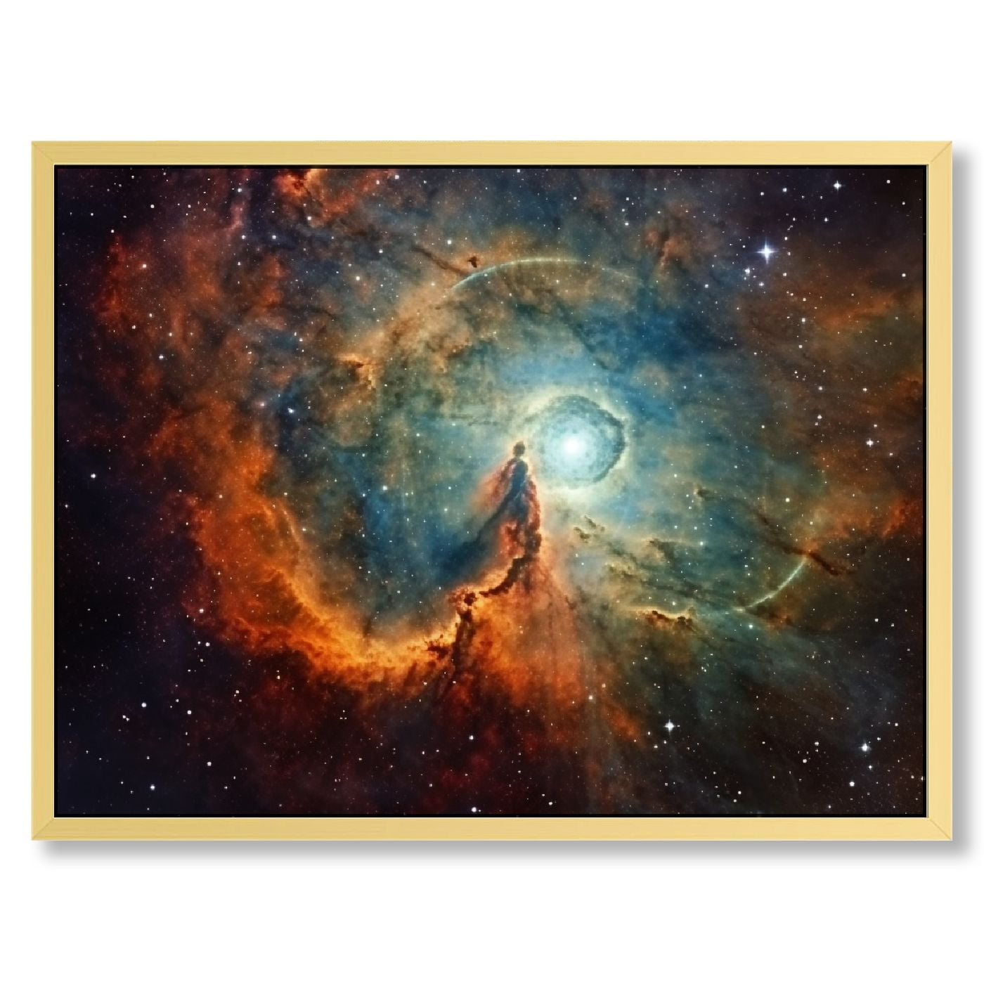 Creowell Space Decor for Boys Room Galaxy Canvas Pictures Nebula Wall ...