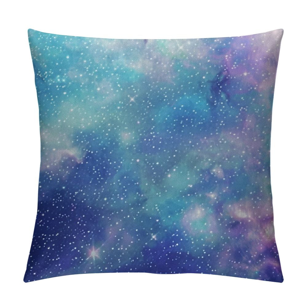Creowell Star Throw Pillow Covers Pink Blue Magical Galaxy Star Outer ...