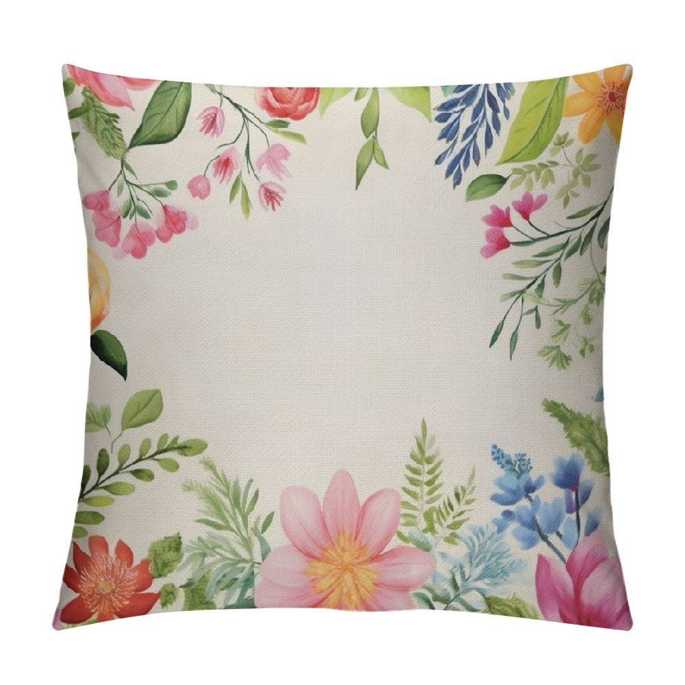 Creowell Summer Throw Pillow Cushion Cover, Summer Inspired Ornamental ...
